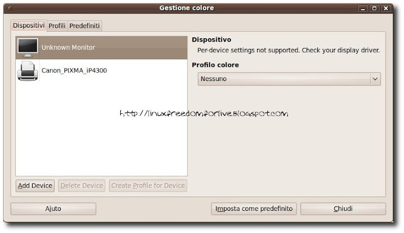 GNOME Color Manager Tool per la Gesione Profili del Colore 2.30.0 ...